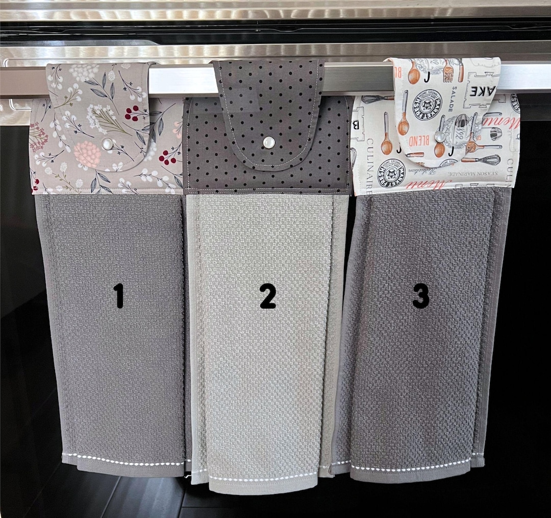 Hanging Towel With Towel Topper, Cabinet Towel, Kitchen Hand Towel ...