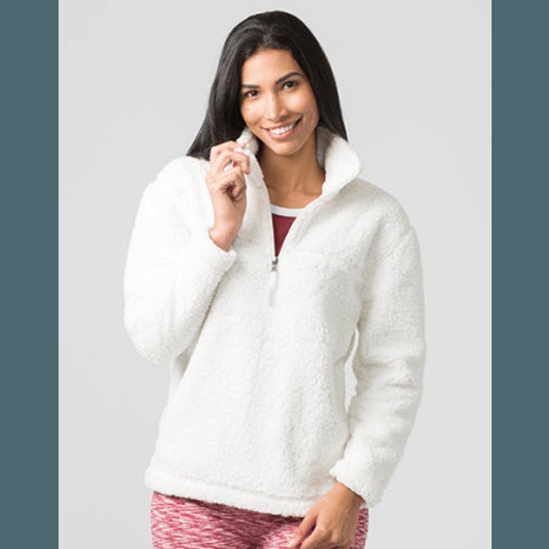 Monogrammed Sherpa Pullover: Boxercraft Quarter Zip - Etsy