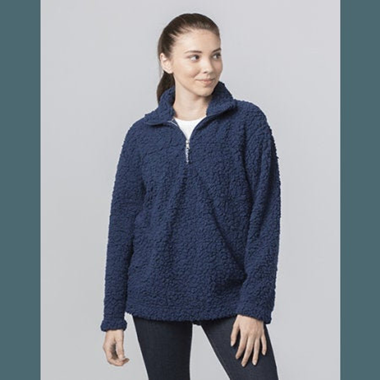 Monogrammed Sherpa Pullover: Boxercraft Quarter Zip - Etsy