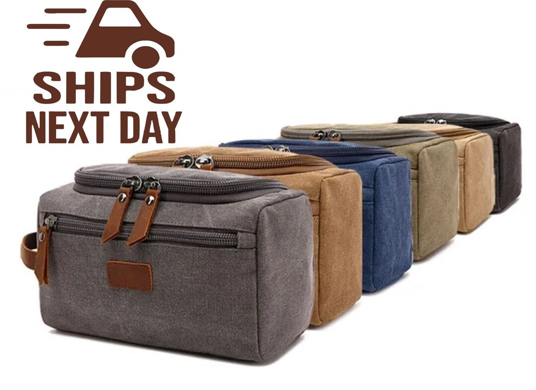 Set of 7 Personalized Toiletry Bag | Customized Groomsmen Gift Bag ...