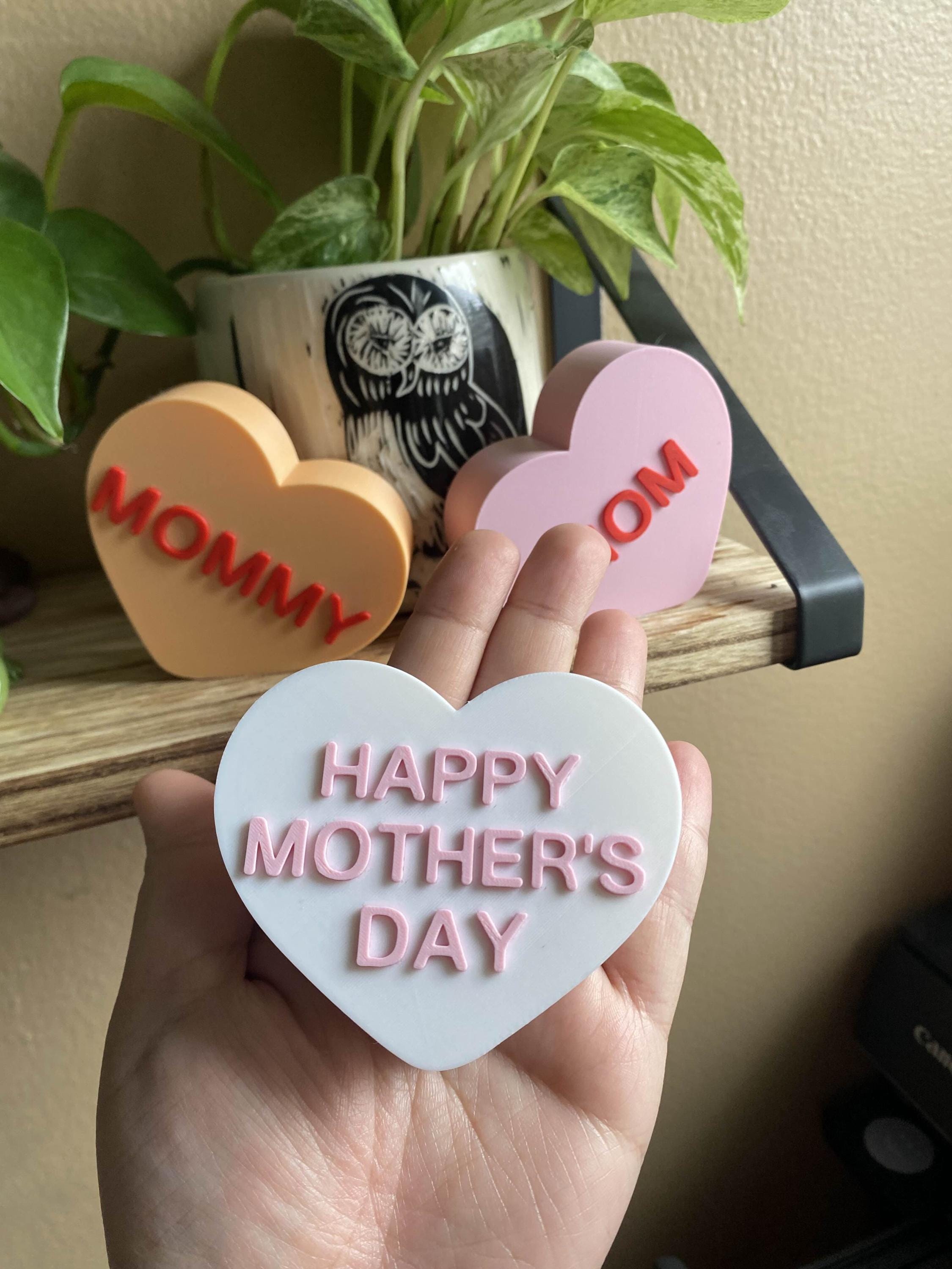 3D Printed Conversation Hearts: Custom Valentine's Day Decor - Etsy