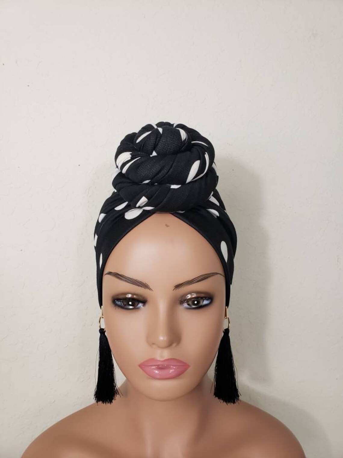 Turban Flower Turban Big Knot Turban off White Headwrap - Etsy