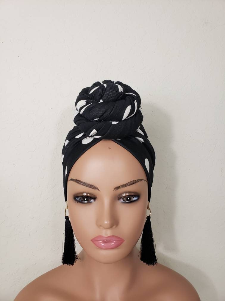 Turban Flower Turban Big Knot Turban off White Headwrap - Etsy