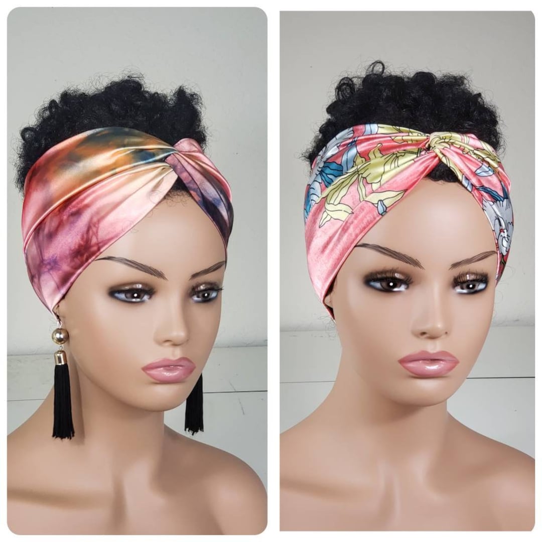 Wide Silk Headbands for Women Twisted Satin Headband Twisted Satin ...