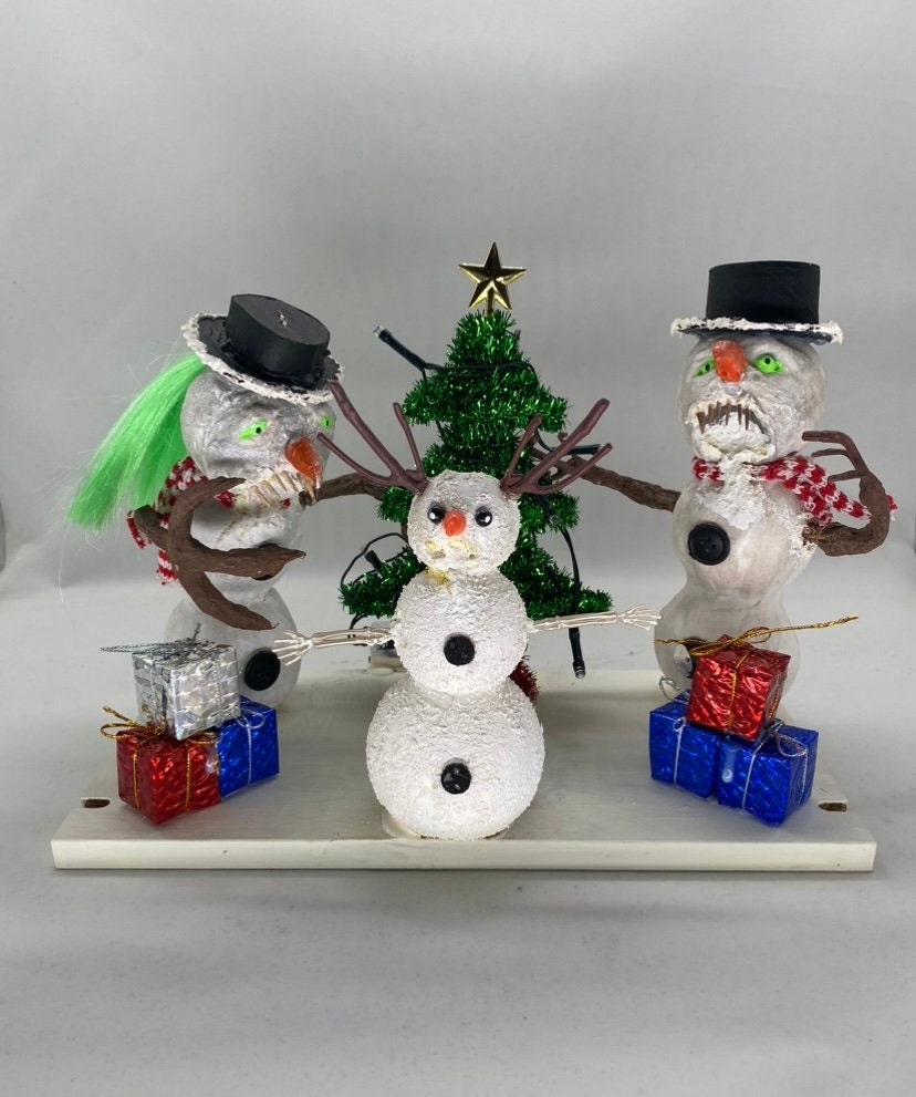 Haunted Snowman Family - Etsy