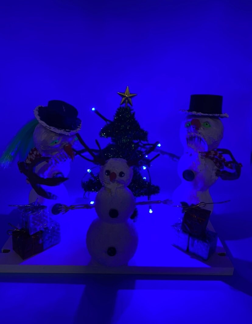 Haunted Snowman Family - Etsy