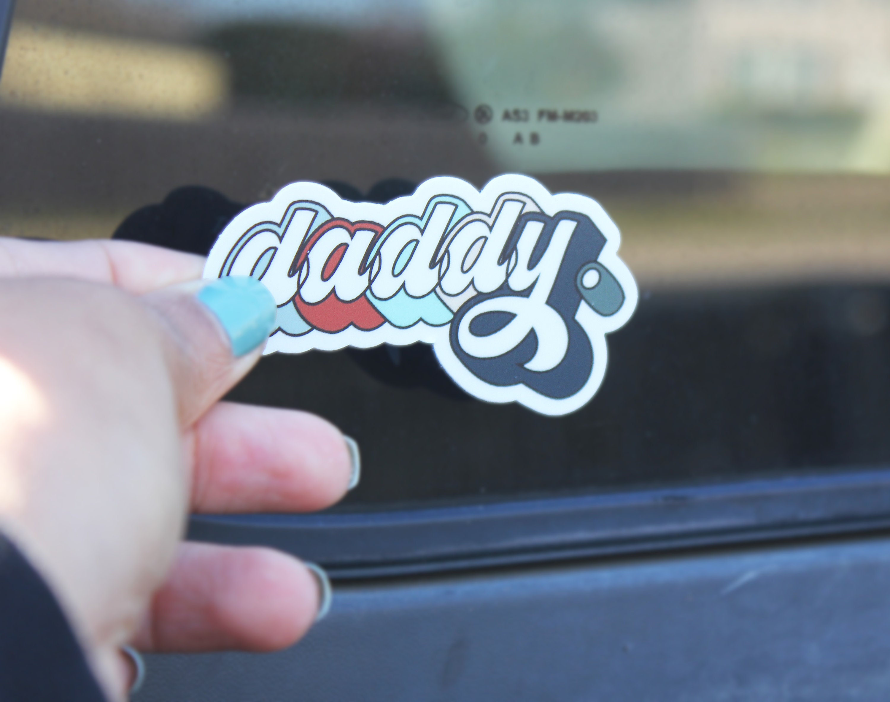 Daddy sticker Dad Sticker Dad Bumper Sticker Dad Car | Etsy