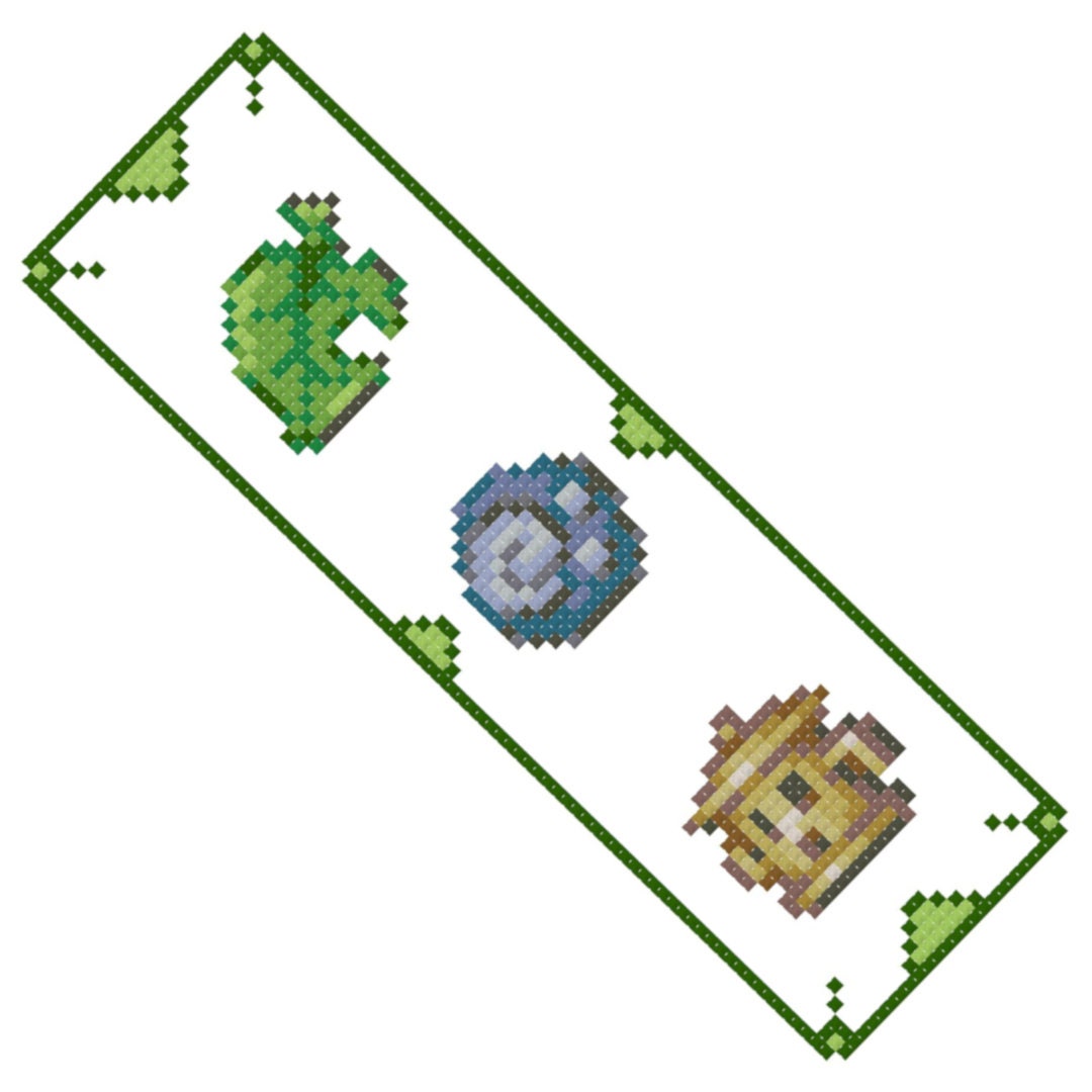 Animal Crossing Bookmark Cross Stitch Pattern - Etsy