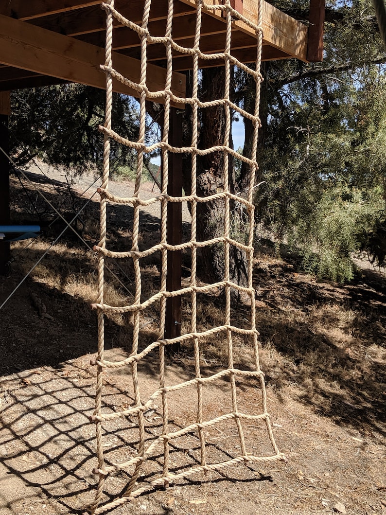 Climbing Net | Affordable Quality | 1" Pro Manila Rope | 10" Squares ...