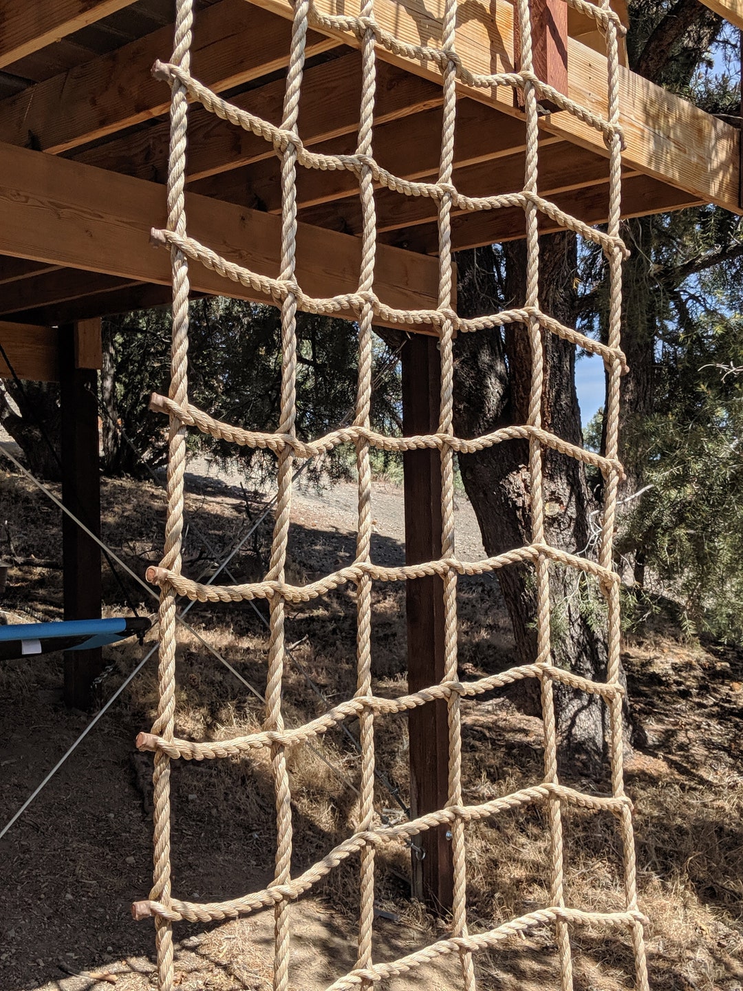 Climbing Net | Affordable Quality | 1" Pro Manila Rope | 10" Squares ...