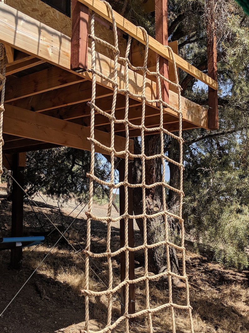 Climbing Net | Affordable Quality | 1" Pro Manila Rope | 10" Squares ...