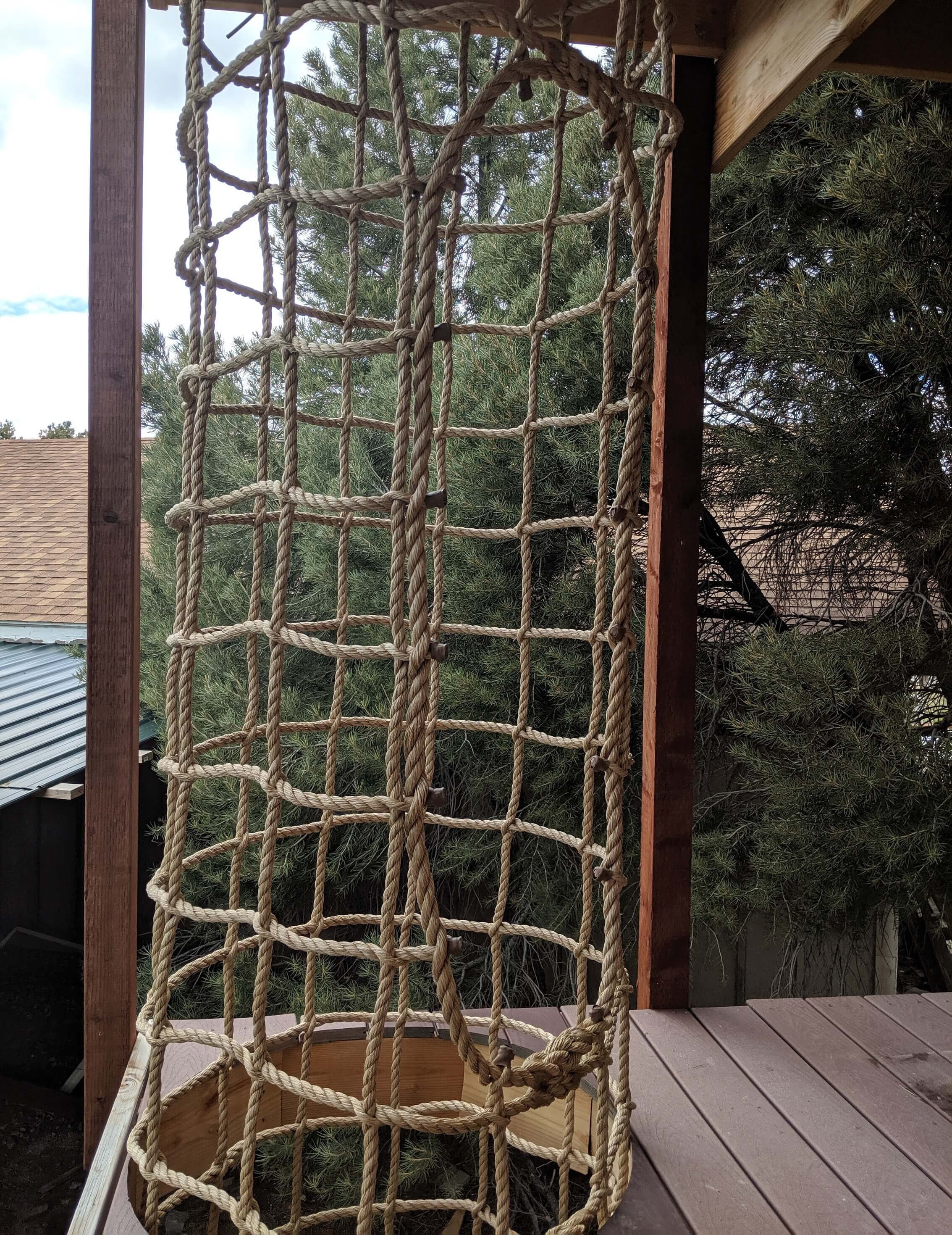 Rope Net Tube "elevator" With Two (2) Openings | 3/4" Promanila | 8 ...