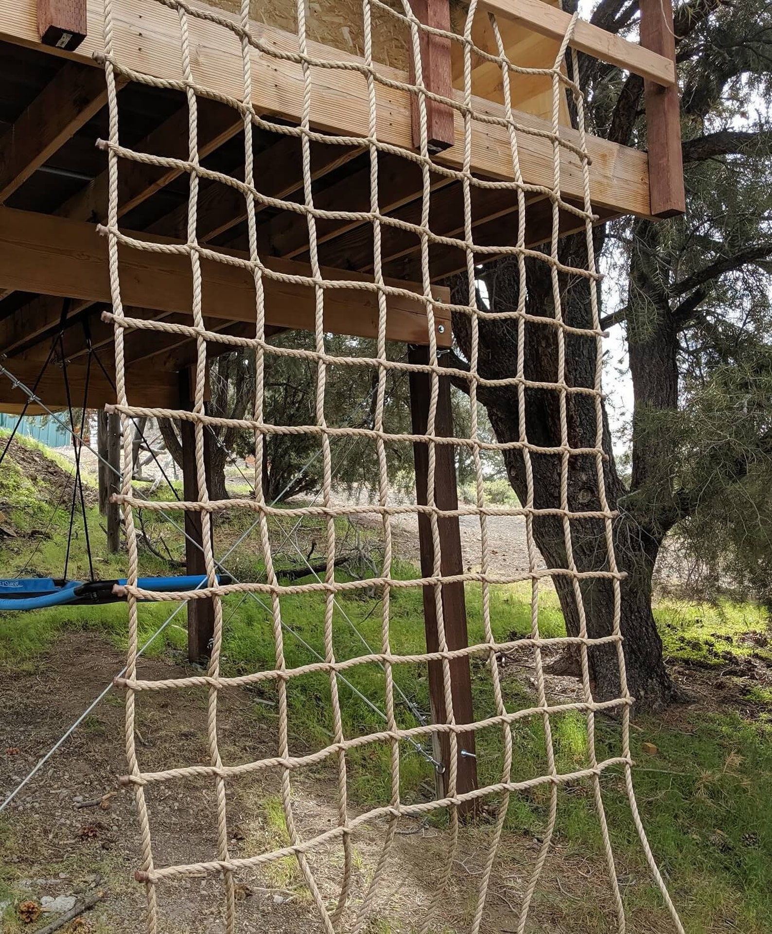 Climbing Net | Affordable Quality | 3/4" Pro Manila Rope, 8" X 8 ...