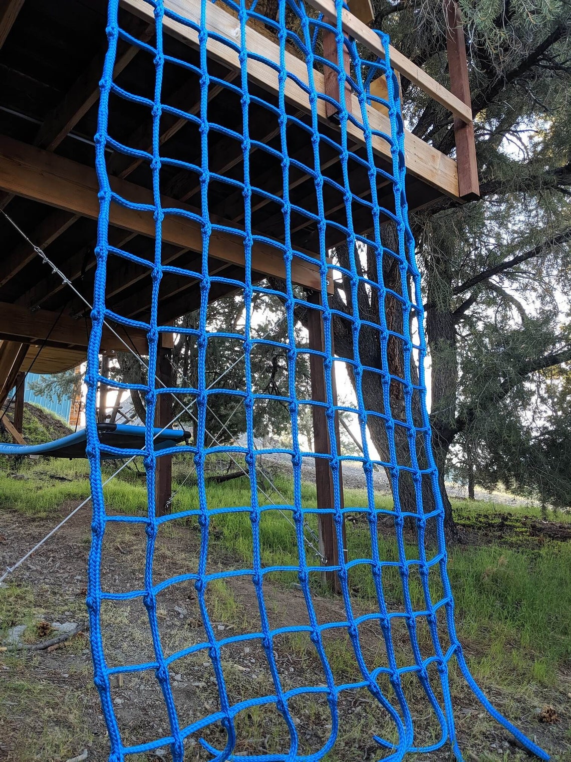 Climbing Net 7/8 Rope Handmade Kids Blue 8 X - Etsy