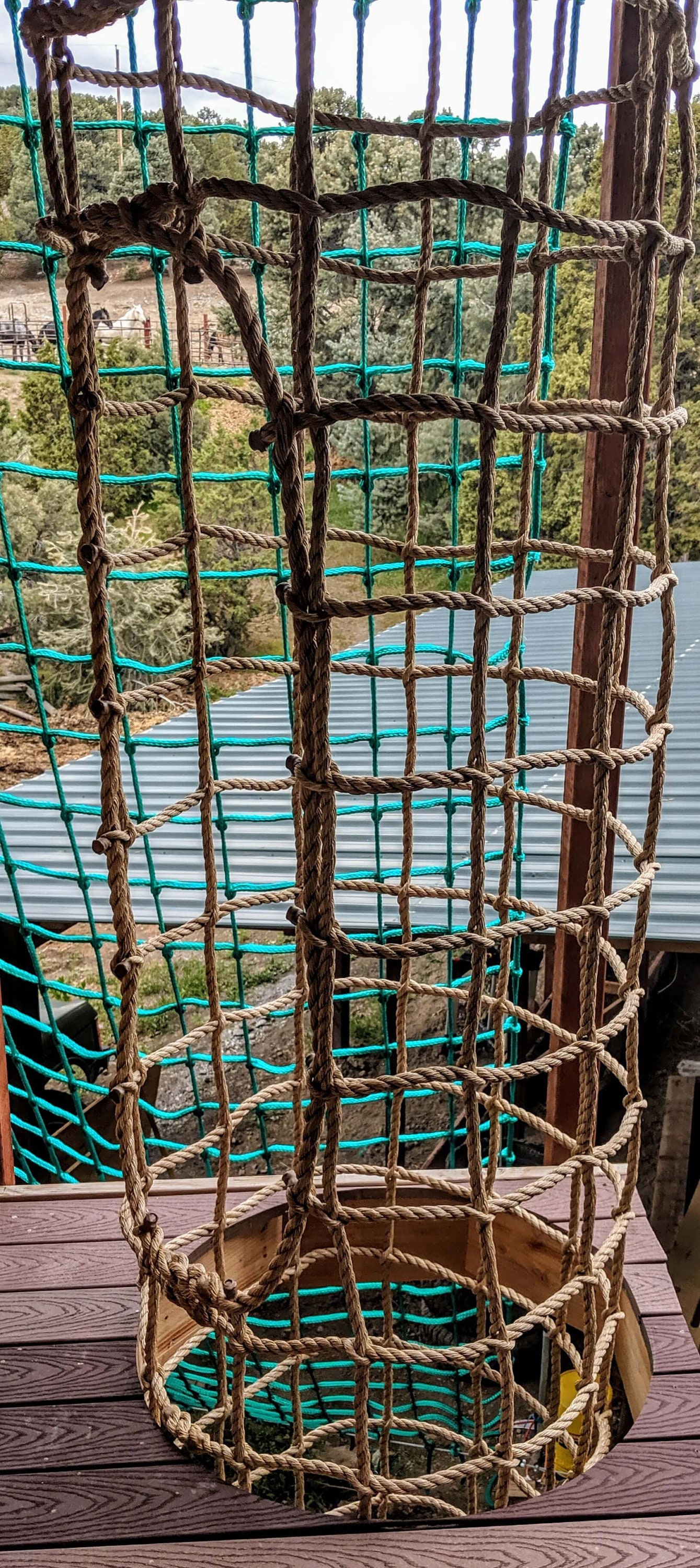 Rope Net Tube "elevator" With Two (2) Openings | 3/4" Promanila | 8 ...