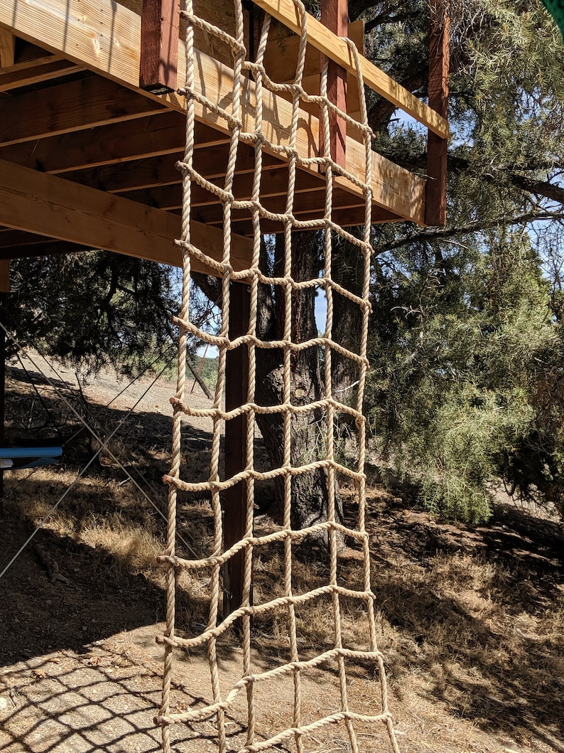 Climbing Net | Affordable Quality | 1" Pro Manila Rope | 10" Squares ...