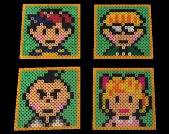 Hama bead coasters | Etsy