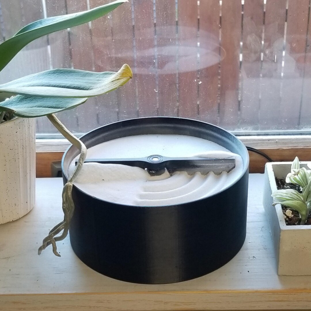 Zen Garden Kit: Motorized Kinetic ASMR Sand Desk Decor - Etsy