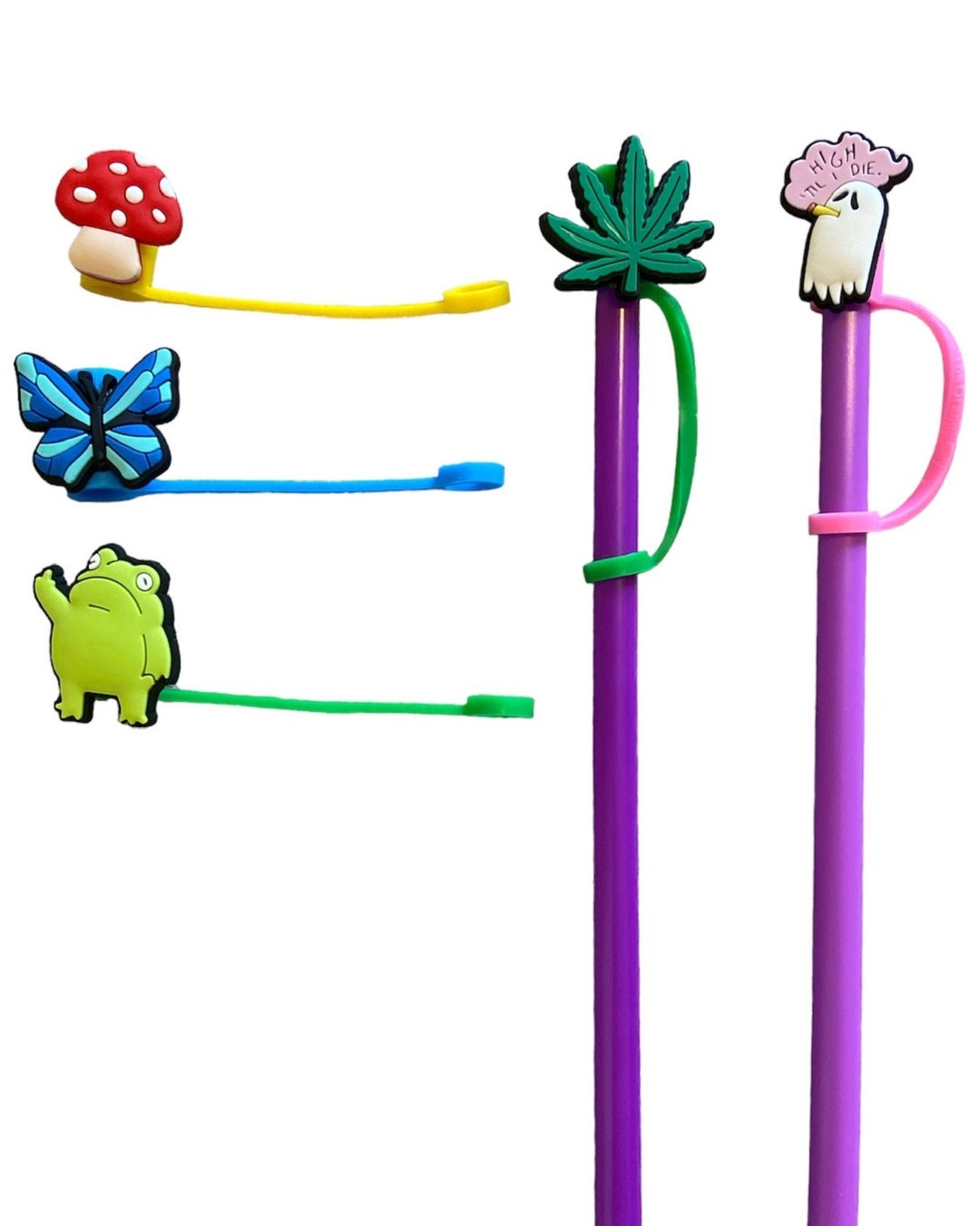 Weed Straw Toppers, Marijuana Straw Covers, Weed Straw Charms, Weed ...