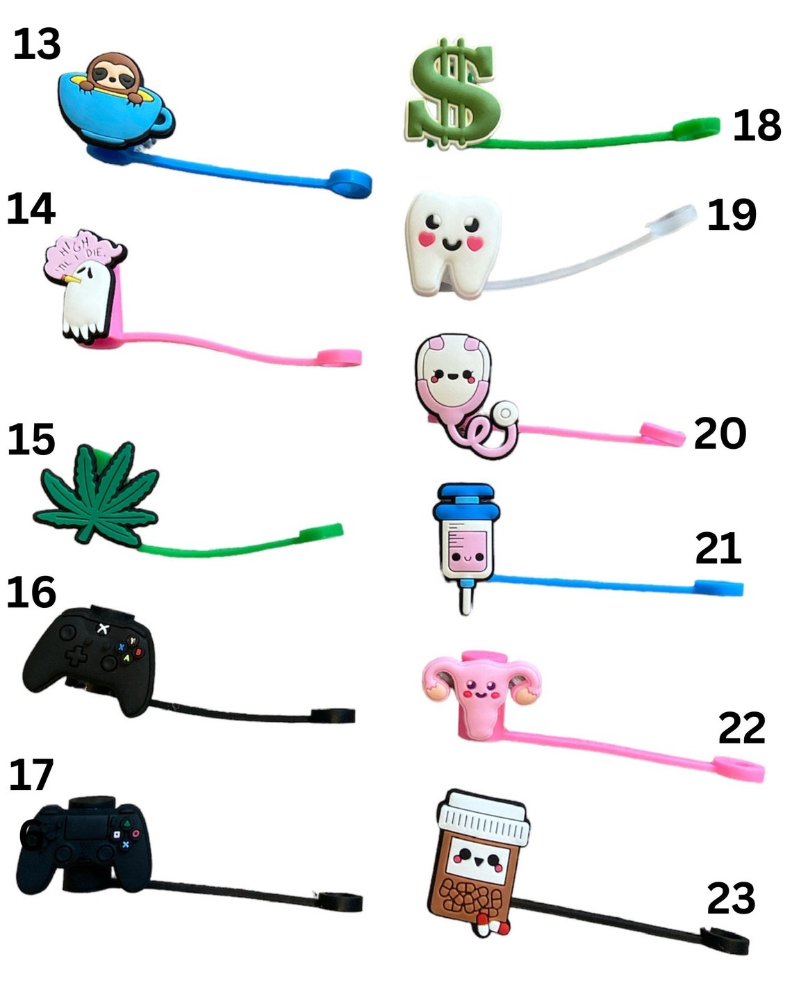 Weed Straw Toppers Marijuana Straw Covers Weed Straw Charms - Etsy