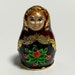 Collectible Thimble, Enameled Metal Thimble With Swarovski Crystals ...