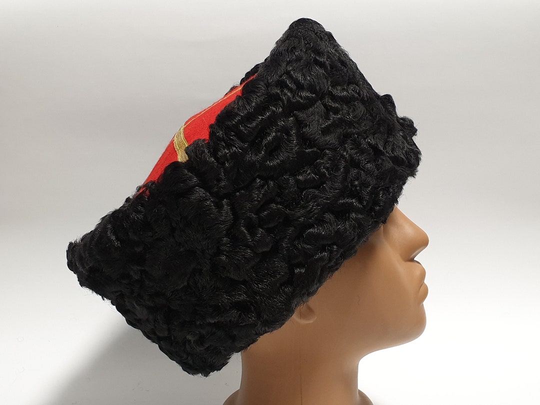 Cossack Hat Kubanka Papakha, Winter Hat Soviet Uniform, Astrakhan ...