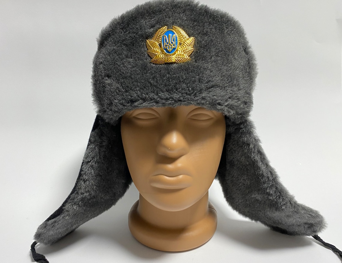 Ukrainian Ushanka Ear Flap Hat Winter Trapper Hat Faux Fur - Etsy Australia