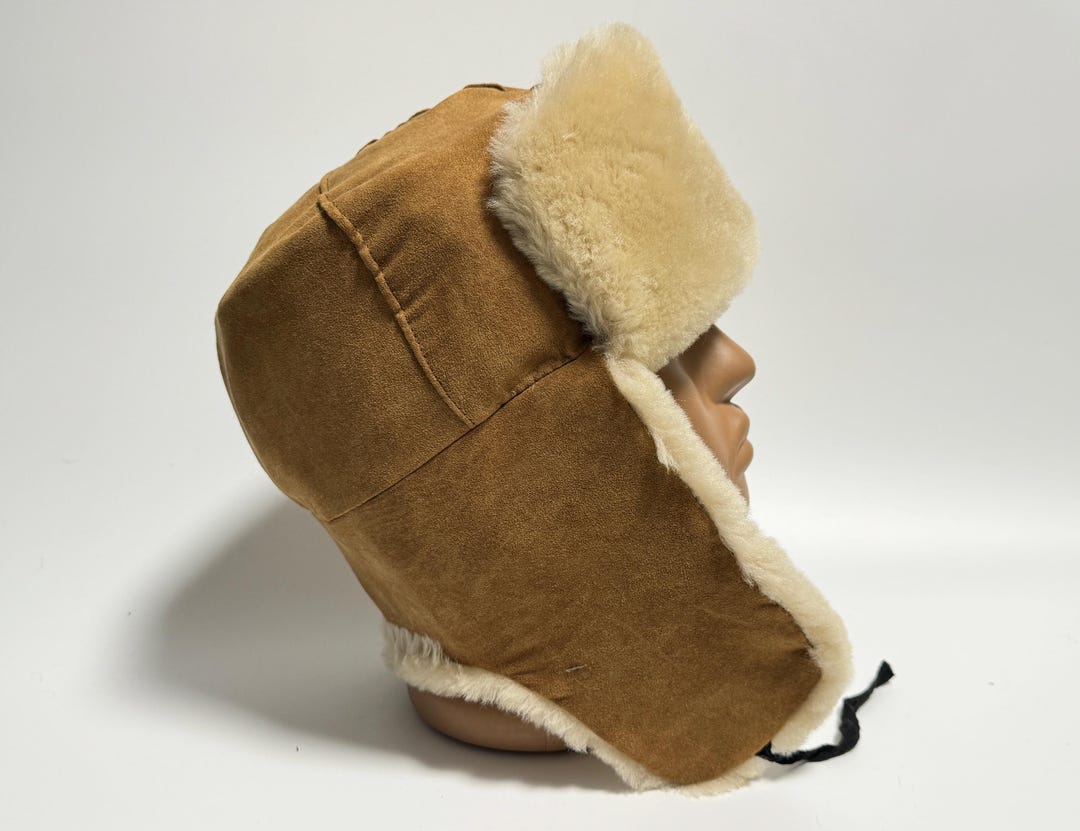 Ushanka Ear Flap Hat, Winter Trapper Hat With Ears, Sheepskin Fur - Etsy