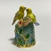 Collectible Thimble, Enameled Metal Thimble With Swarovski Crystals ...