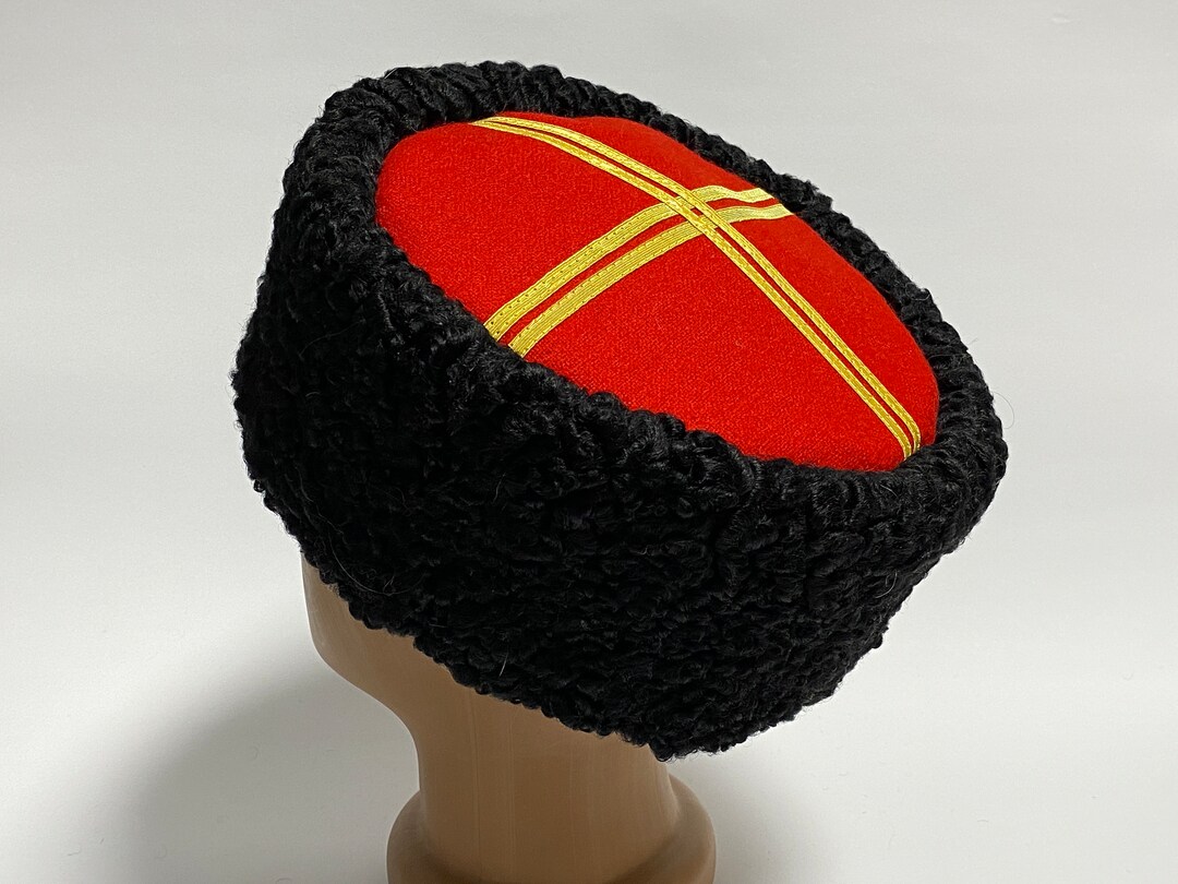 Cossack Hat Kubanka Papakha, Winter Hat Soviet Uniform, Astrakhan ...