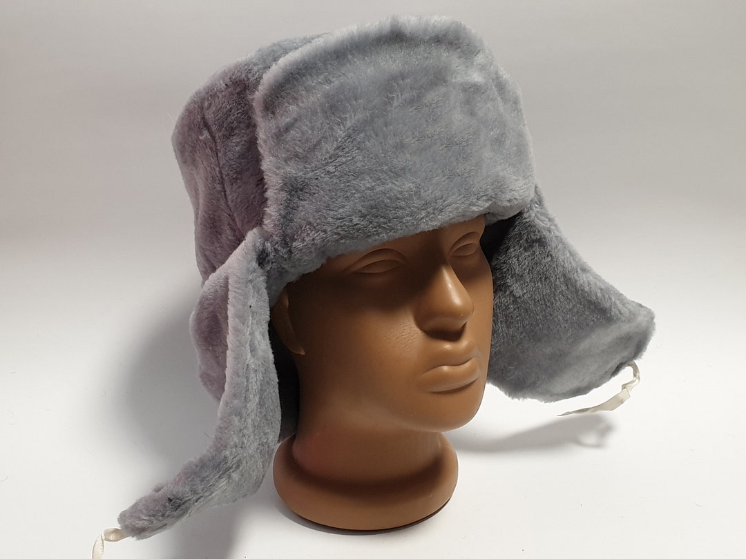Ushanka Ear Flap Hat, USSR Soviet Union Uniform, Winter Trapper Hat ...