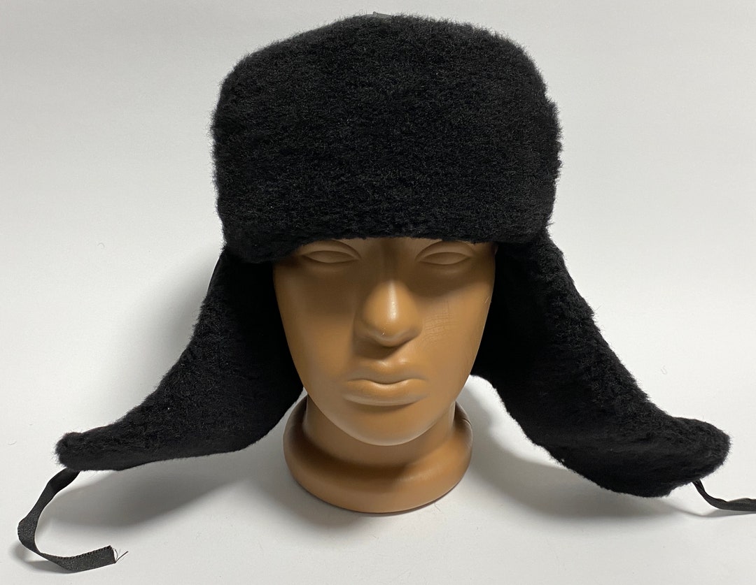 Ushanka Ear Flap Hat, USSR Soviet Union Uniform, Winter Trapper Hat ...