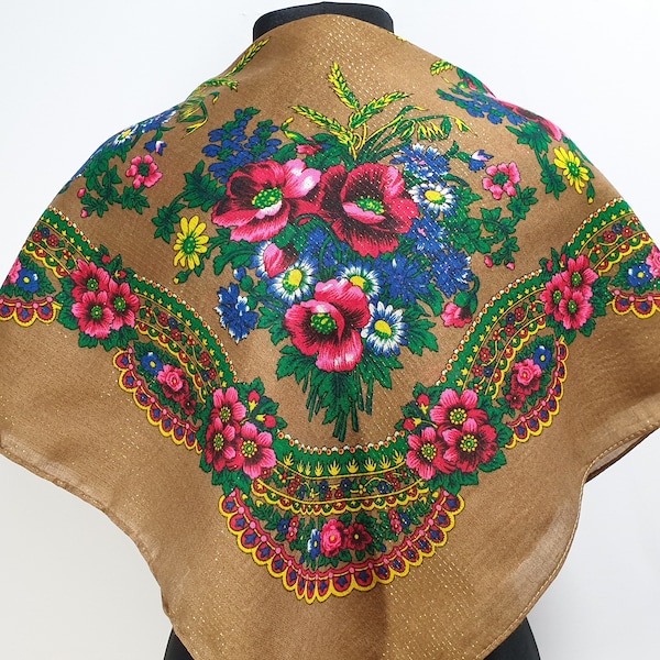 Babushka Scarf - Etsy