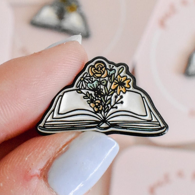 Book Pin - Etsy