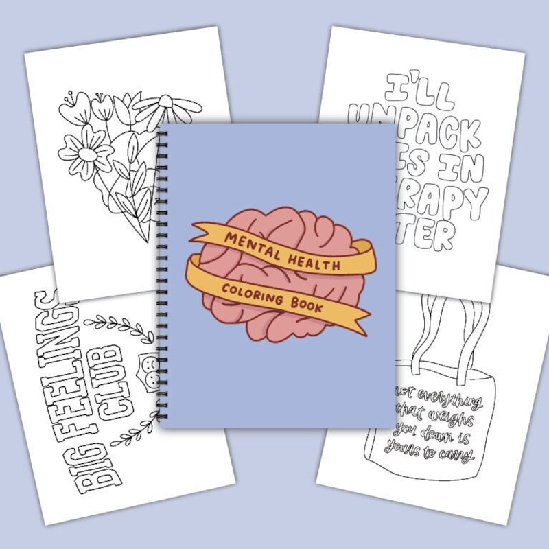 Adult Coloring Book - Etsy