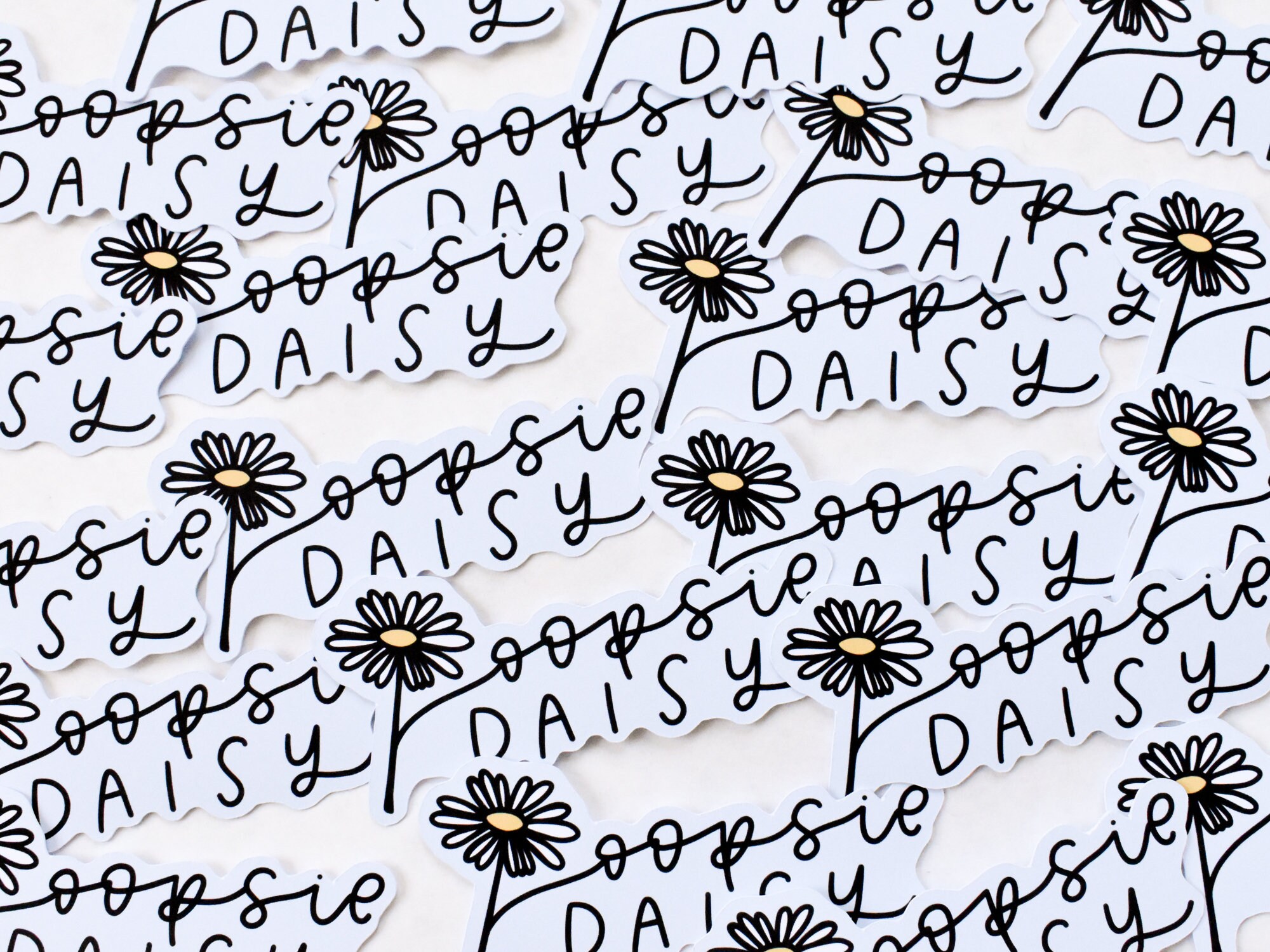 Oopsie Daisy Sticker Cute Sticker For Water Bottle Etsy