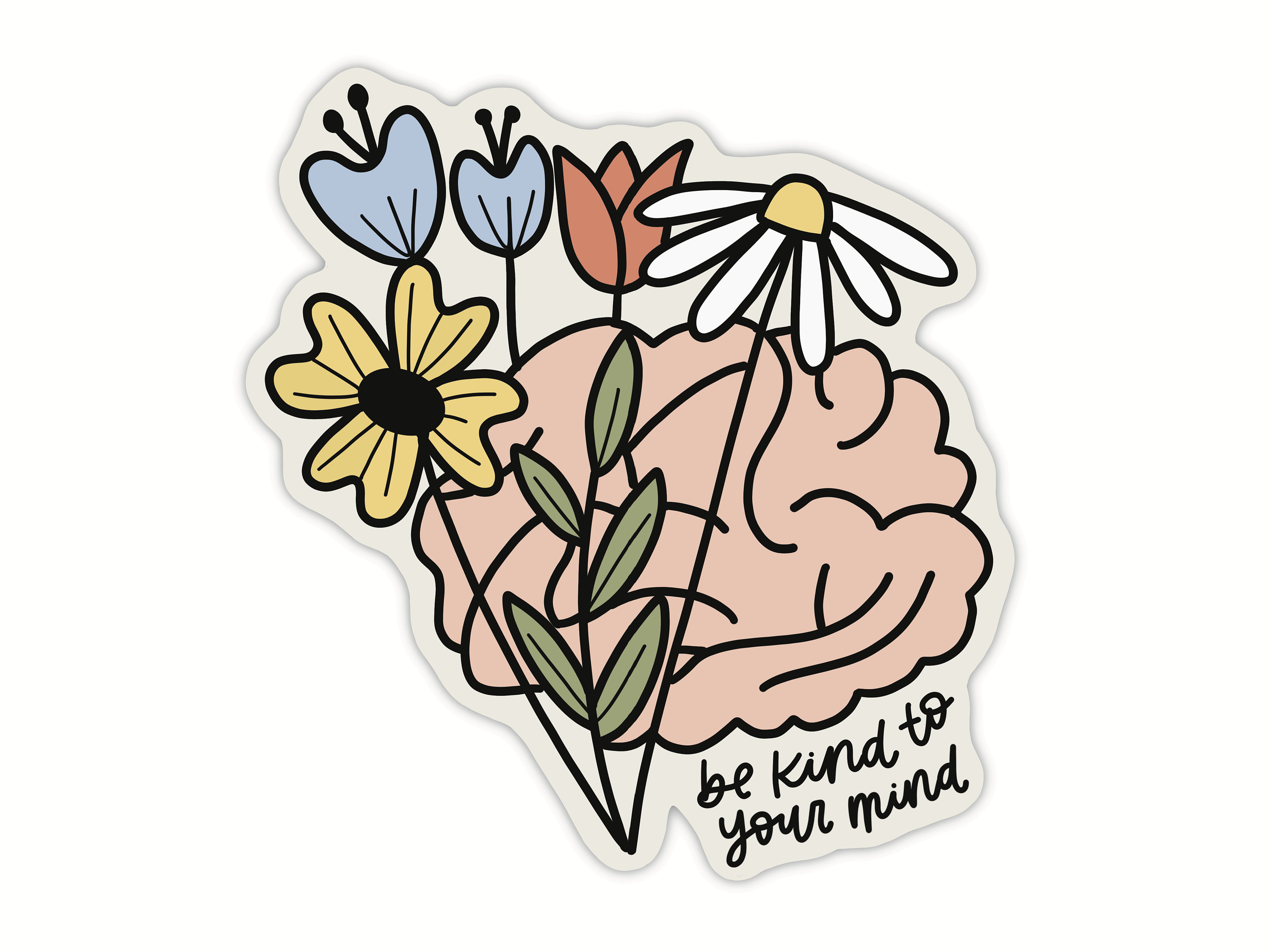 Be Kind to Your Mind Sticker Mental Health Awareness Sticker - Etsy