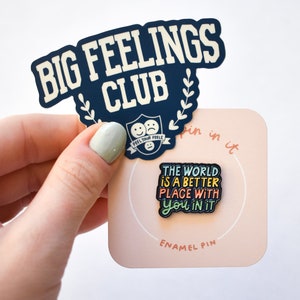 The World is A Better Place With You Pin | Lapel Pin for Teachers ...