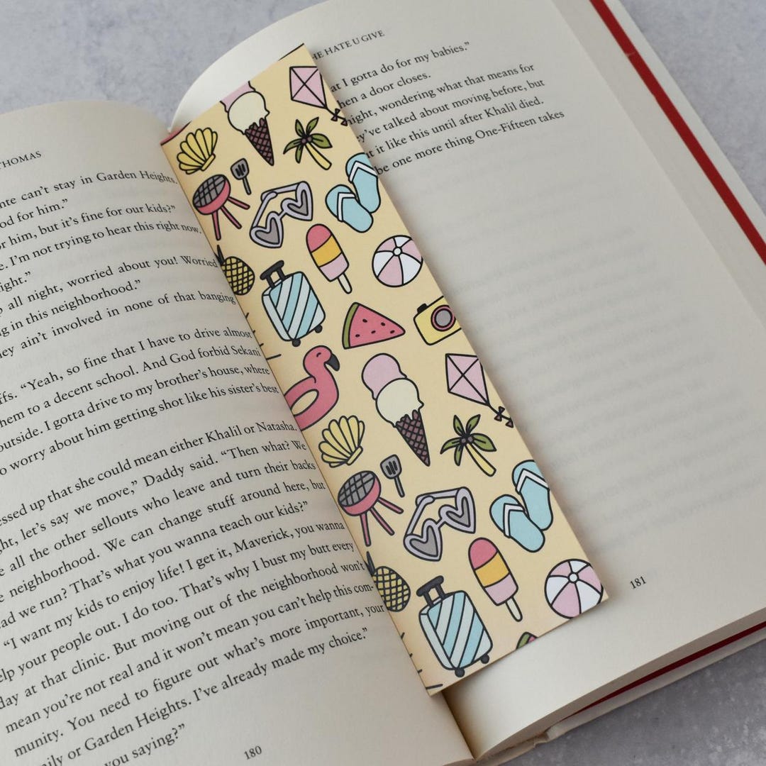 Summer Pattern Bookmark | Sunshine Doodle Bookmark for Readers ...