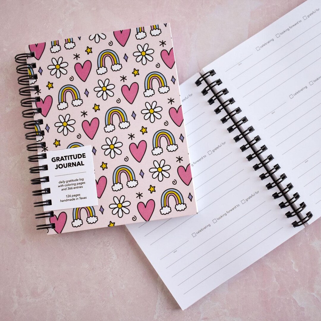 Rainbow Pattern Mini Gratitude Journal | Simple and Easy Daily ...