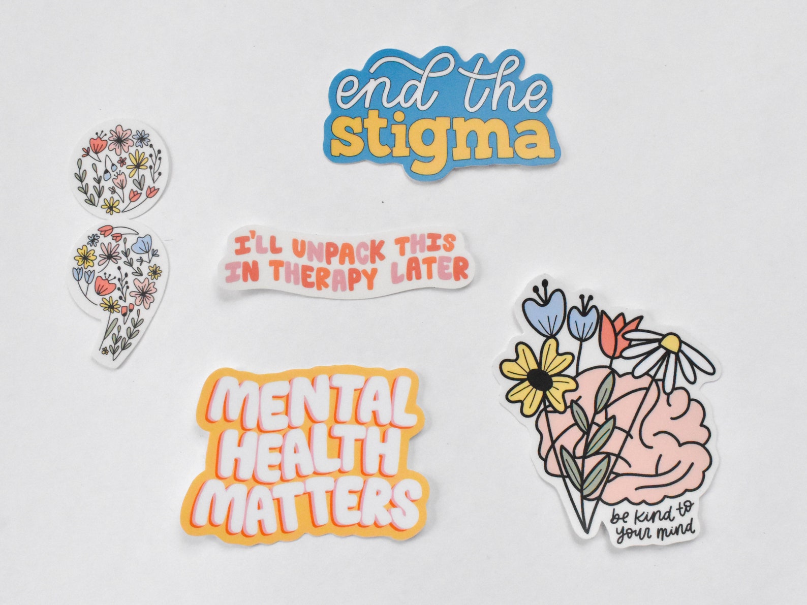 End the Stigma Sticker Mental Health Matters Sticker | Etsy