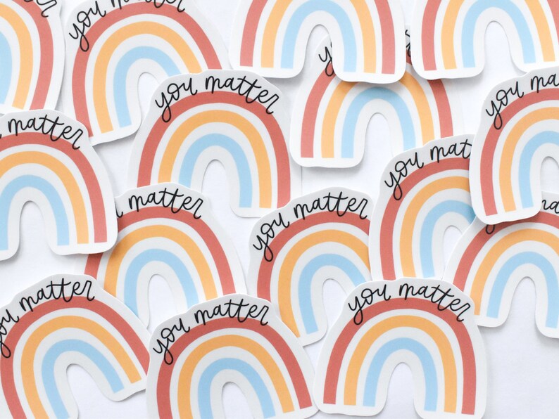 You Matter Sticker Mental Health Sticker for Her Cute | Etsy