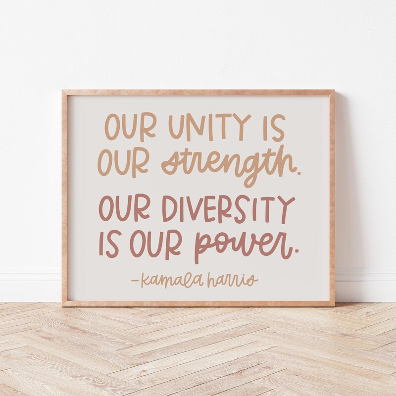 Unity in Diversity Poster - Etsy