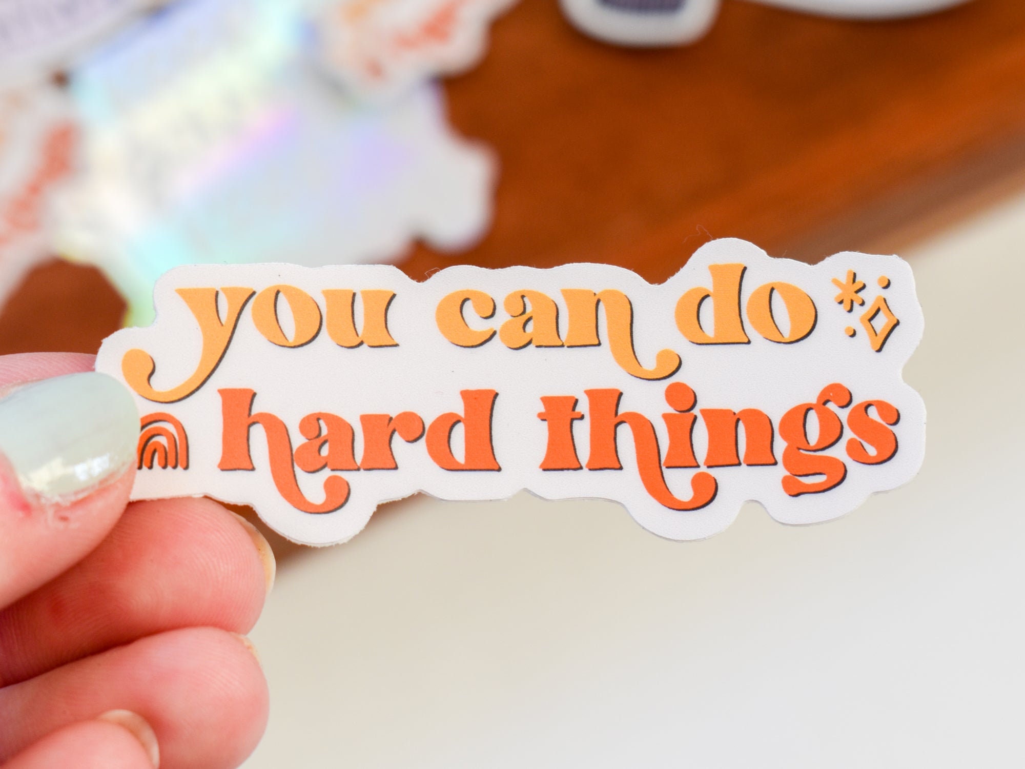 You Can Do Hard Things Sticker Inspirational Sticker for Her - Etsy