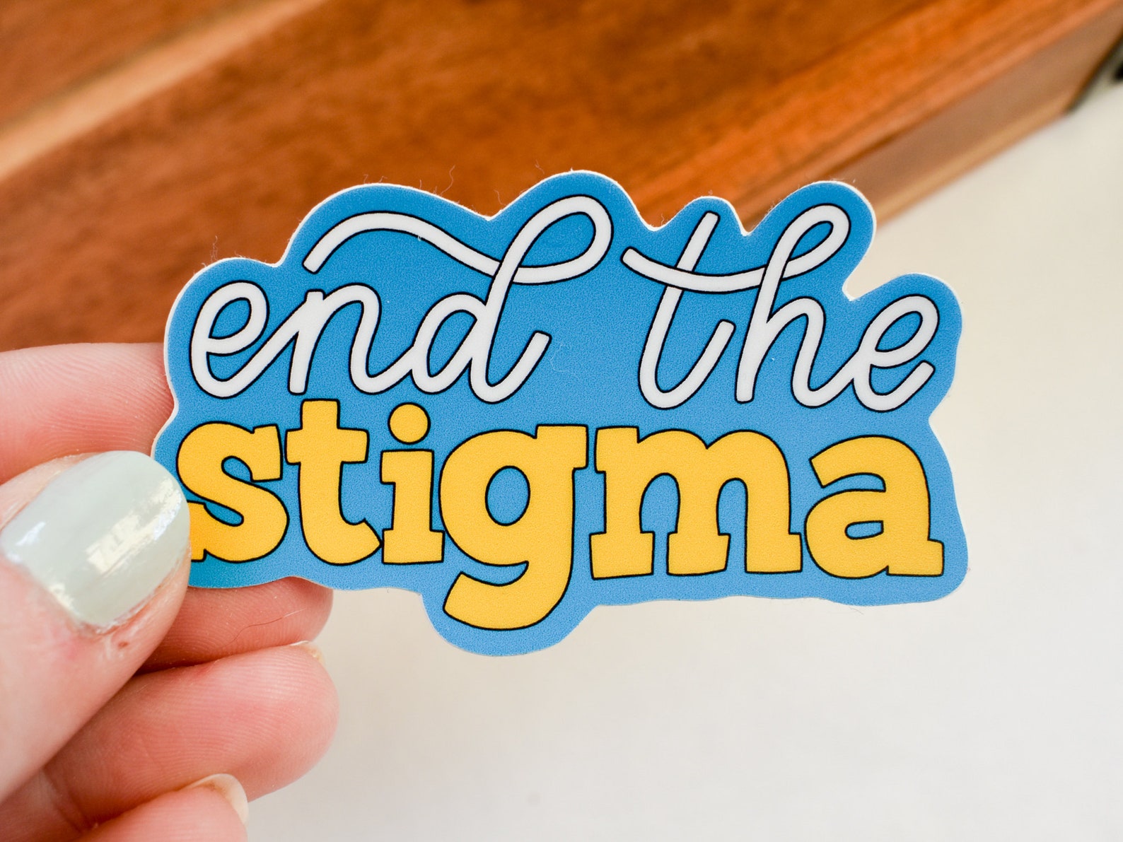 End the Stigma Sticker Mental Health Matters Sticker - Etsy