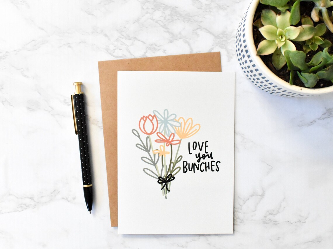 Love You Bunches Greeting Card Card for Mother's Day - Etsy
