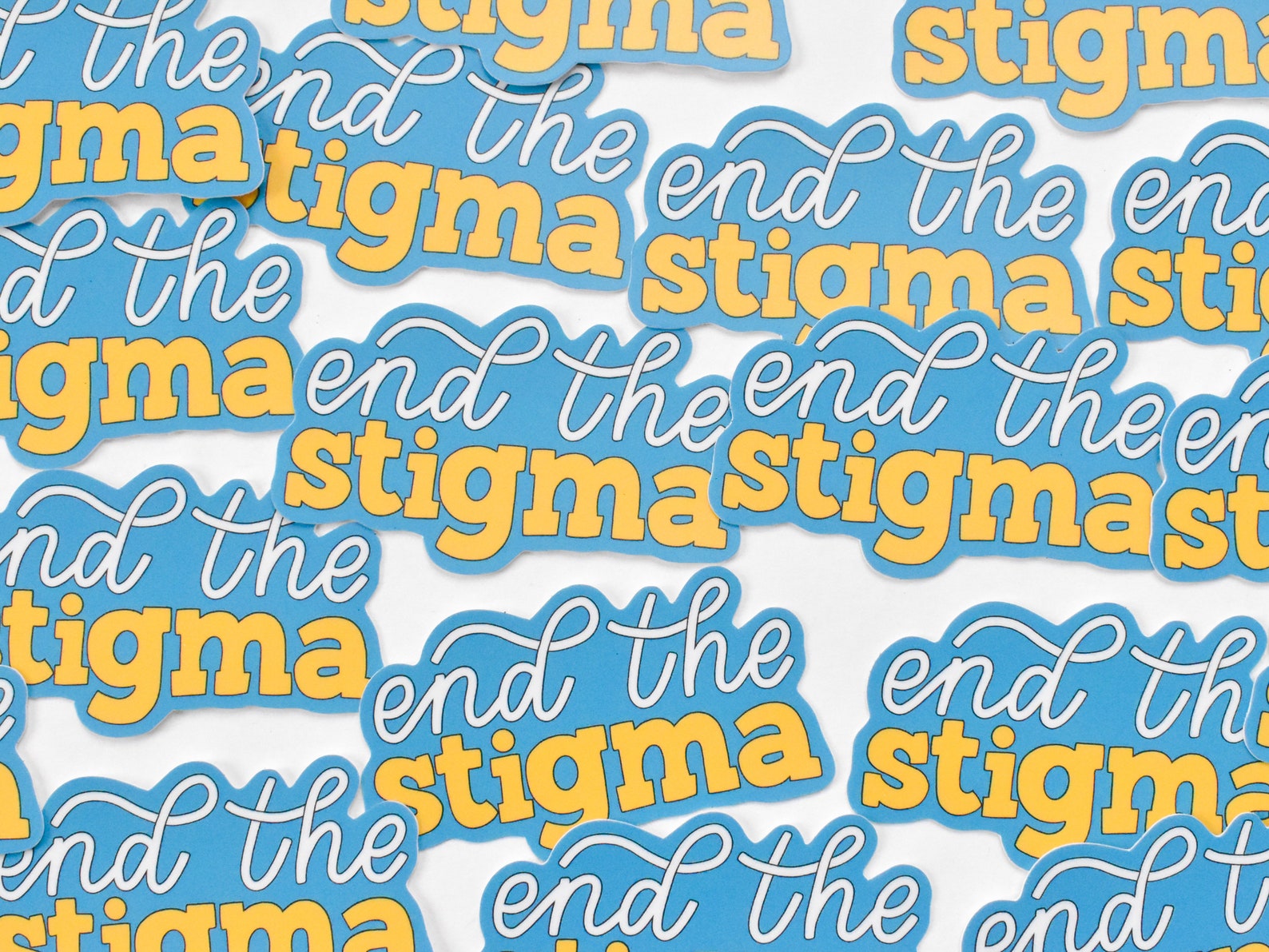 End the Stigma Sticker Mental Health Matters Sticker | Etsy