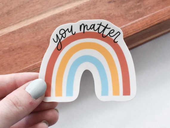 You Matter Sticker Mental Health Sticker for Her Cute | Etsy