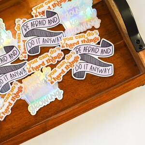 You Can Do Hard Things Sticker | Inspirational Sticker for Her | Cute ...