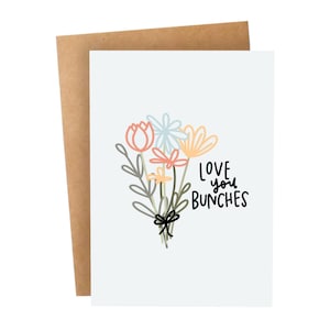 Love You Bunches Greeting Card Card for Mother's Day - Etsy
